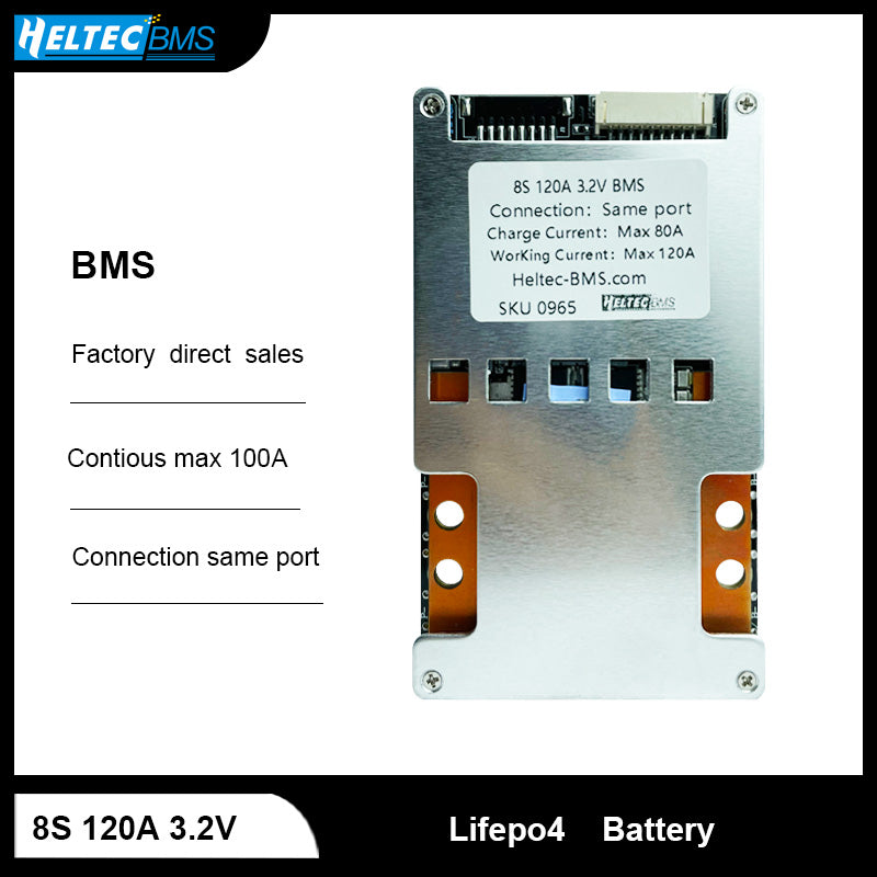 8S Lifepo4 BMS 8S 120A 18650 BMS Balance Board for 3.2V LifePO4 Batter ...