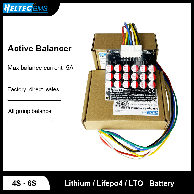 Heltec 4S 5S 6S 5A Capacitor Active Equalizer Balancer Lifepo4 Lithium – Heltec BMS